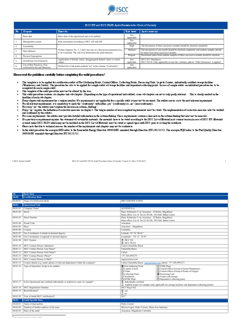 2 2 47 5 ISCC EU PLUS Procedure Chain-Of-Custody v4 V - Aceites ...