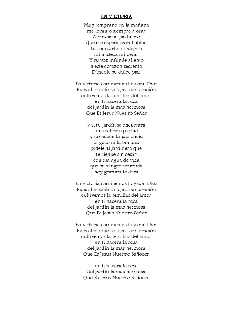 Cancion en Victoria | PDF