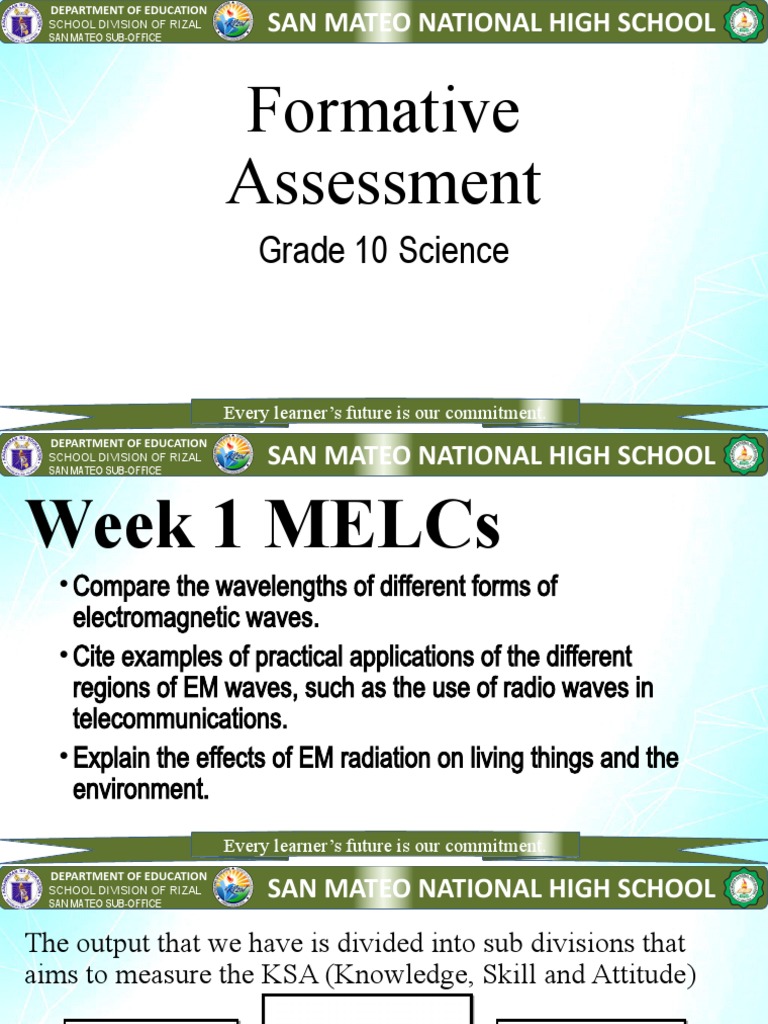 Grade 10 Science Formative Assessment | PDF | Electromagnetic Radiation ...