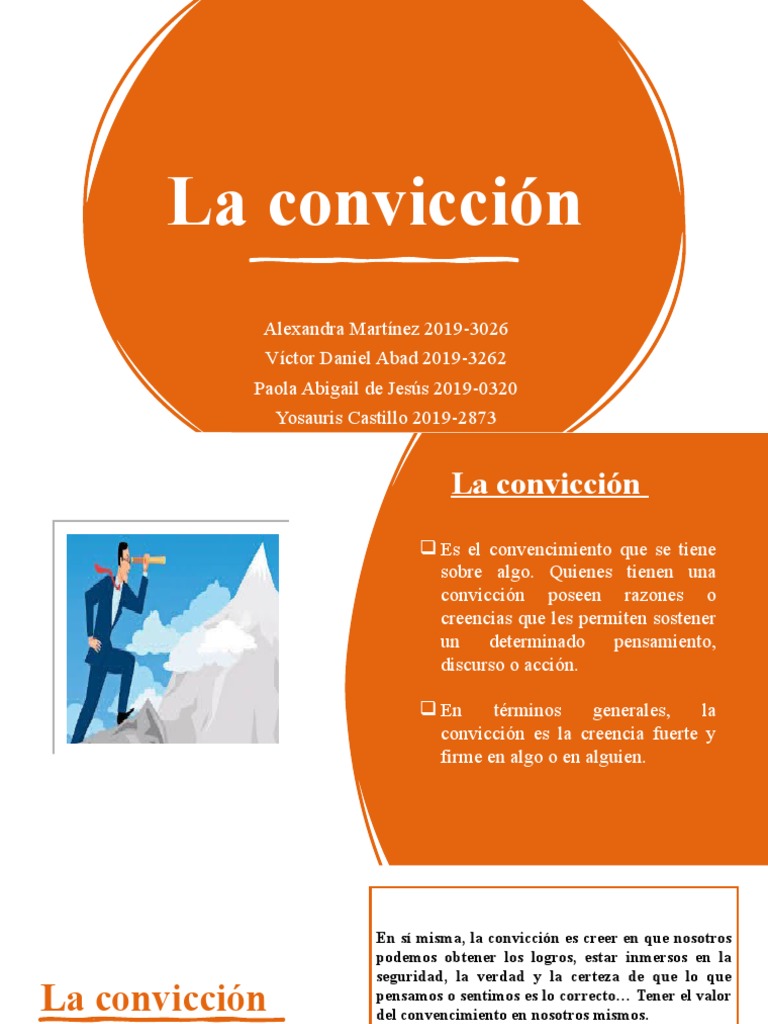 La Conviccion (TPV) | PDF | La naturaleza humana | Cognición