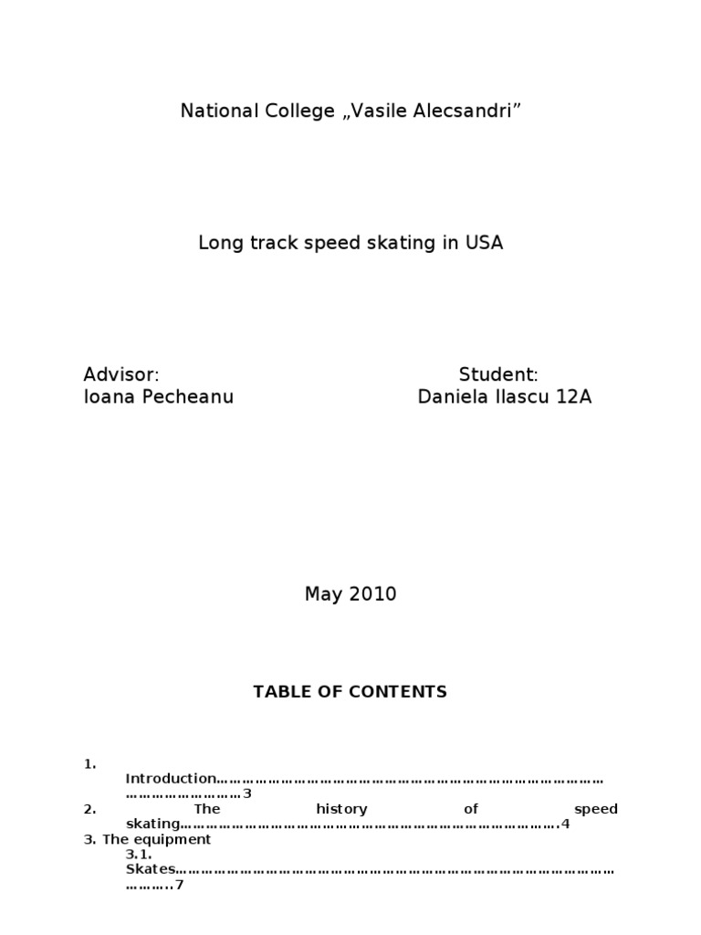 Speed Skating in The USA | PDF | Water Ice | Winter Olympic Games