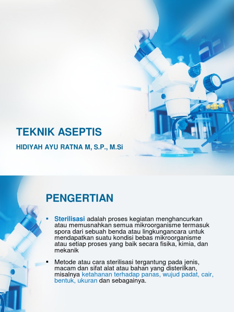 Teknik Aseptis | PDF
