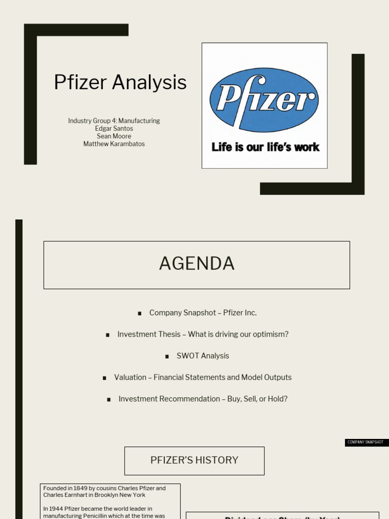 Pfizer SWOT and Investment Analysis | PDF | Pfizer | Vaccines