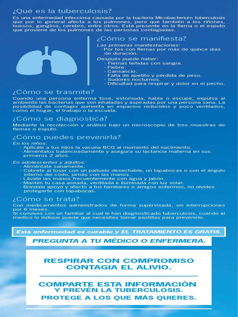Folleto Tuberculosis | PDF