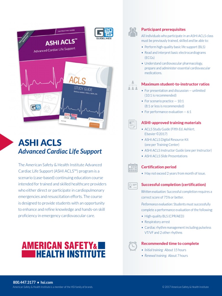 Ashi Acls - g2015 - Spec Sheet | PDF