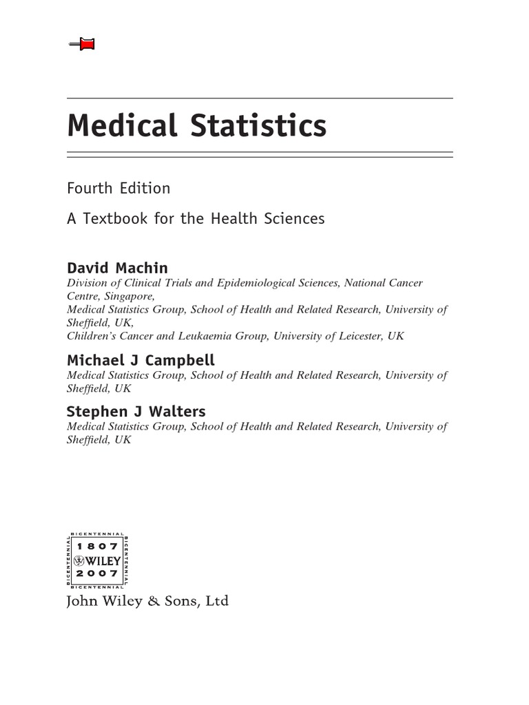 384 1447 1419344705470 Medical Statistics 4th | PDF