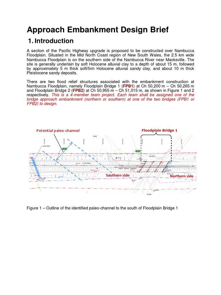 Approach Embankment Design | PDF
