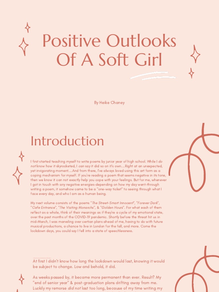 Positive Outlooks of A Soft Girl | PDF
