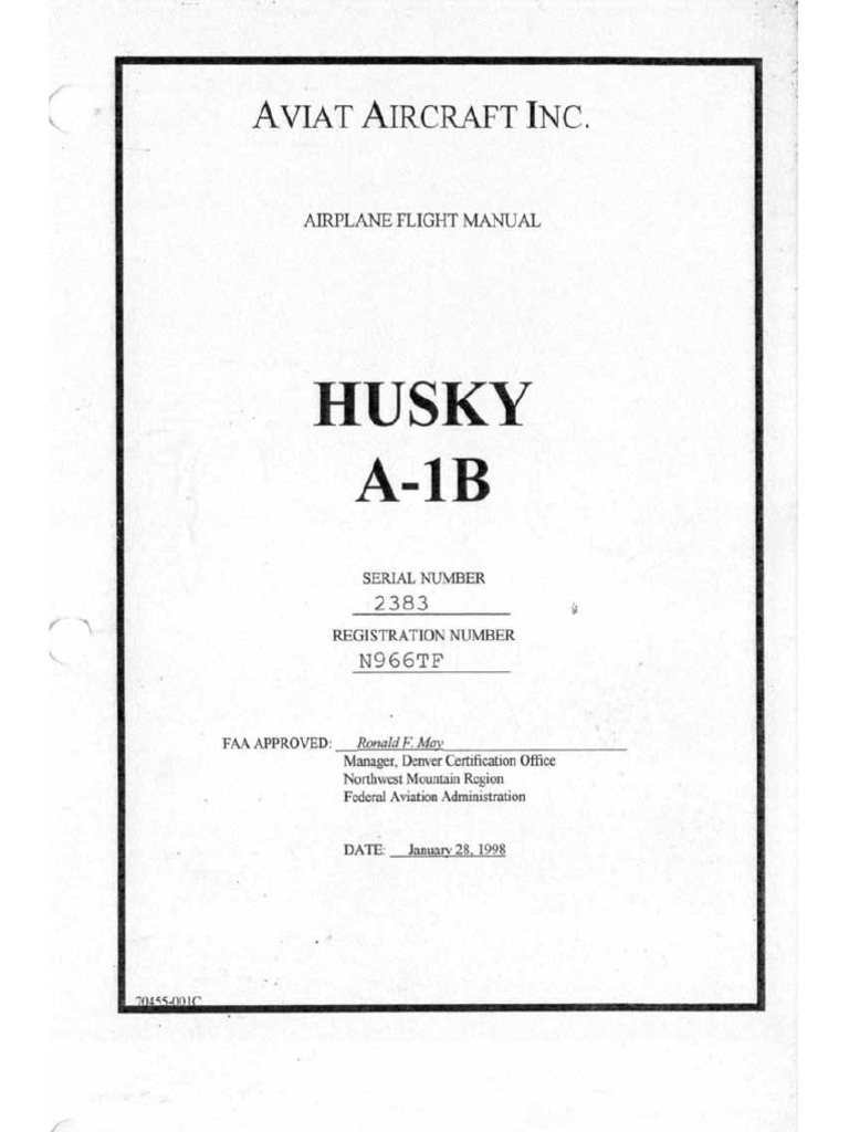 Husky A1b Poh | PDF