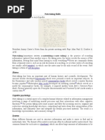 Note taking and Note Making | PDF | Learning Methods | Applied Psychology