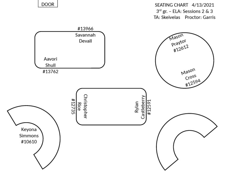 ACAP Seating Chart | PDF