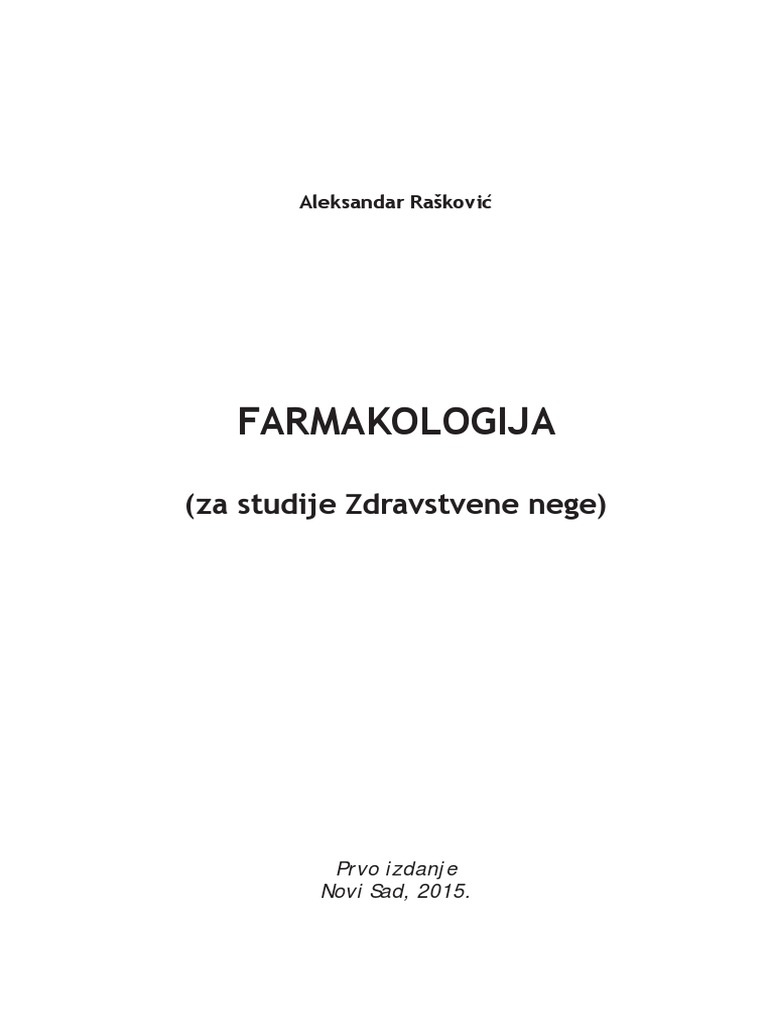 Farmakologija Skripta | PDF