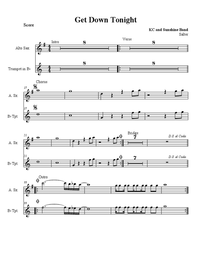 Get Down Tonight | PDF