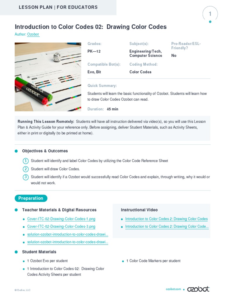 Introduction To Color Codes 02 - Drawing Color Codes | PDF | Computers