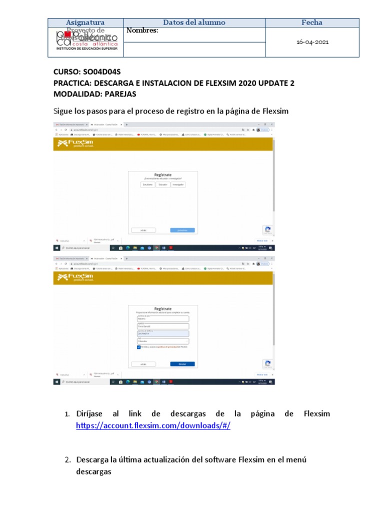 Descarga e Instalacion de Flexsim 2020 Update 2 | PDF