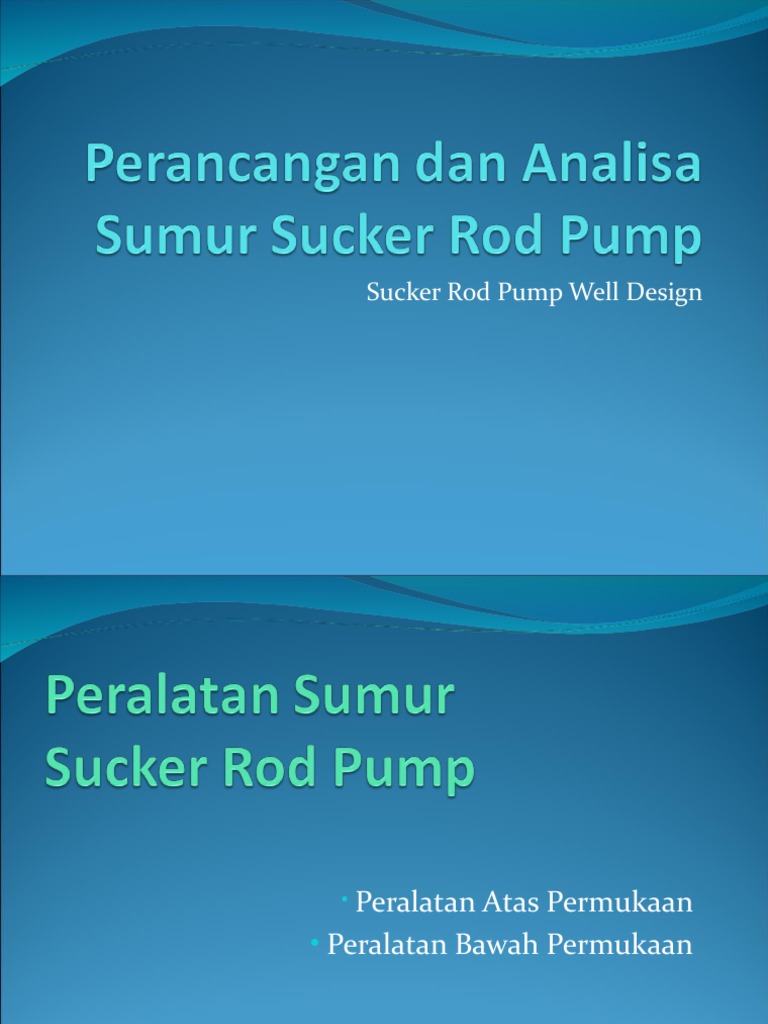 Sucker Rod Pump Design - 2008 | PDF | Technology & Engineering