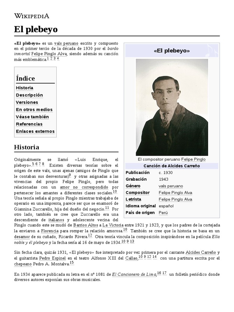 El Plebeyo | PDF
