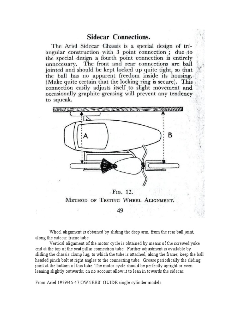 Sidecar Wheel Alignment Guide | PDF