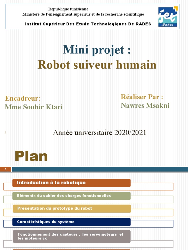 Projet Robot | PDF | Technologie et ingénierie