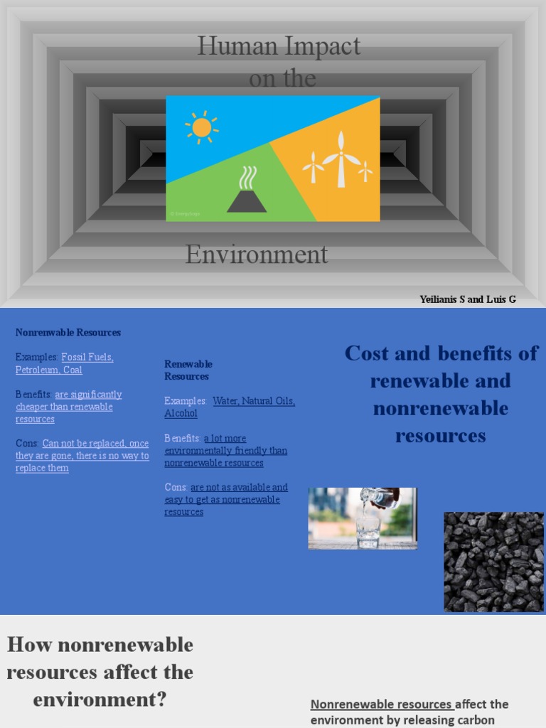 Renewable vs Nonrenewable Resources Impact | PDF