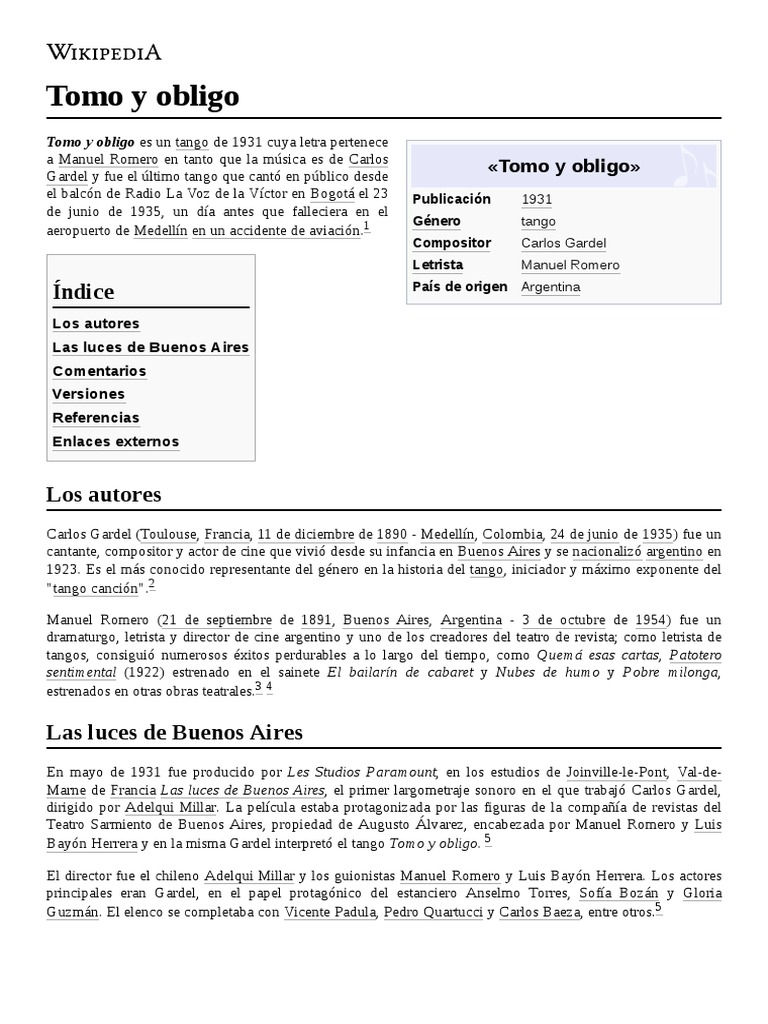 Tomo y Obligo | PDF