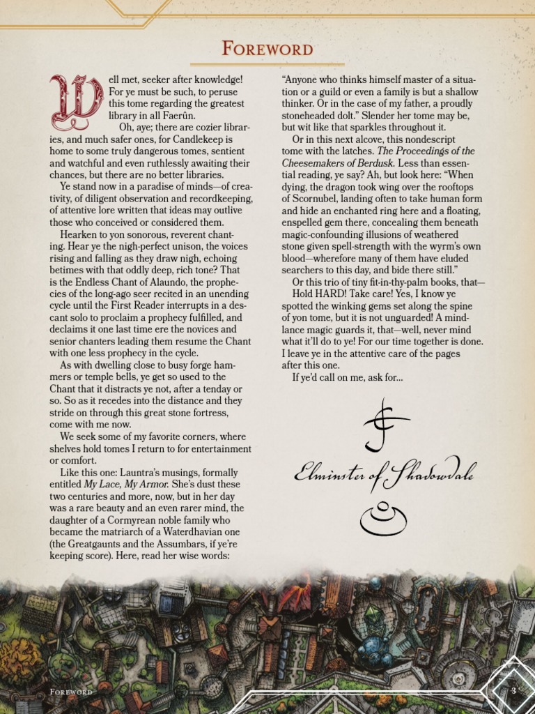 D&D 5E - Elminster's Candlekeep Compendium-3 | PDF