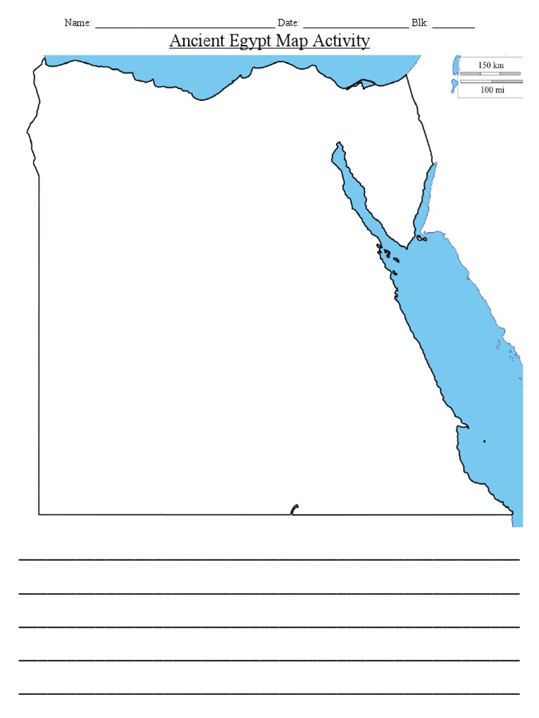 Ancient Egypt Map Activity | PDF