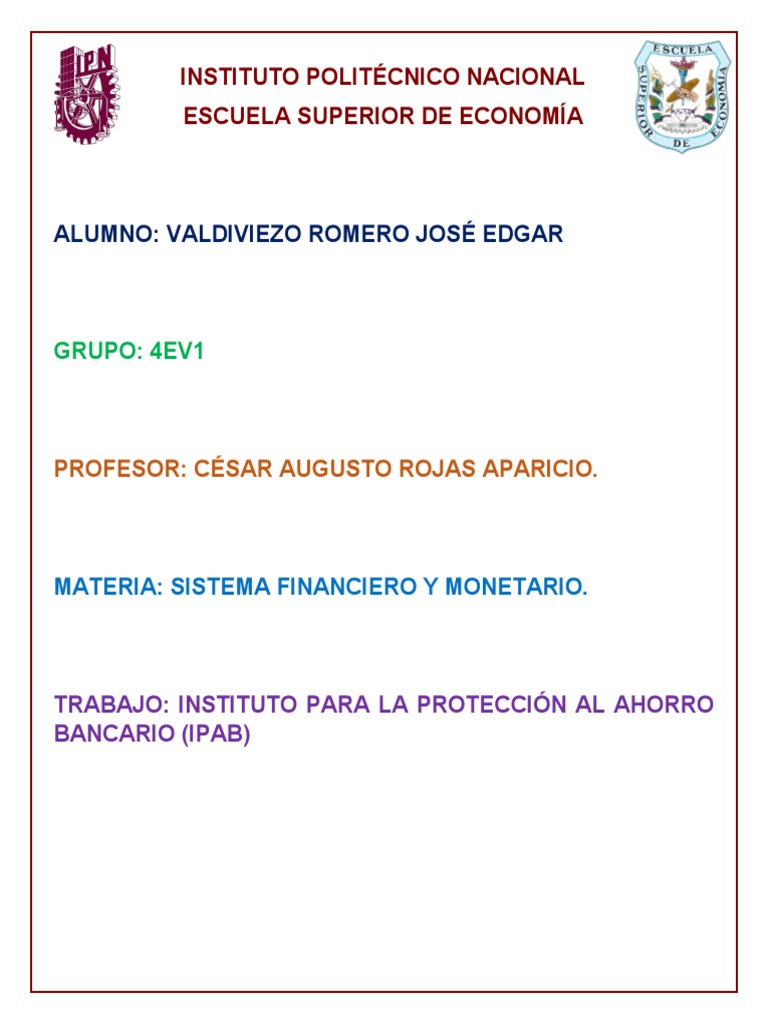 Funciones del IPAB en México | PDF | Negocios | Finanzas y dinero