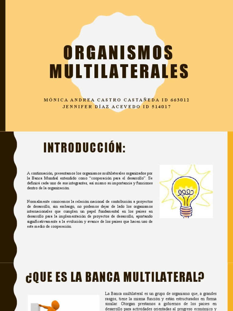 Organismos Multilaterales | PDF