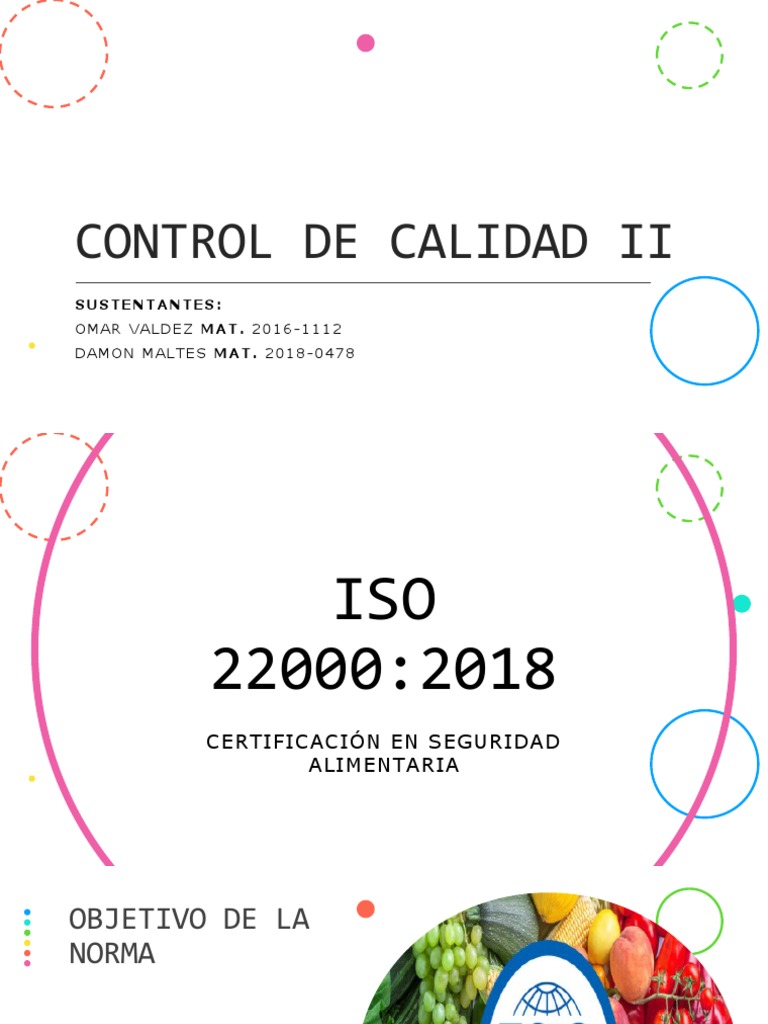 Control de Calidad II Iso 22000 | PDF
