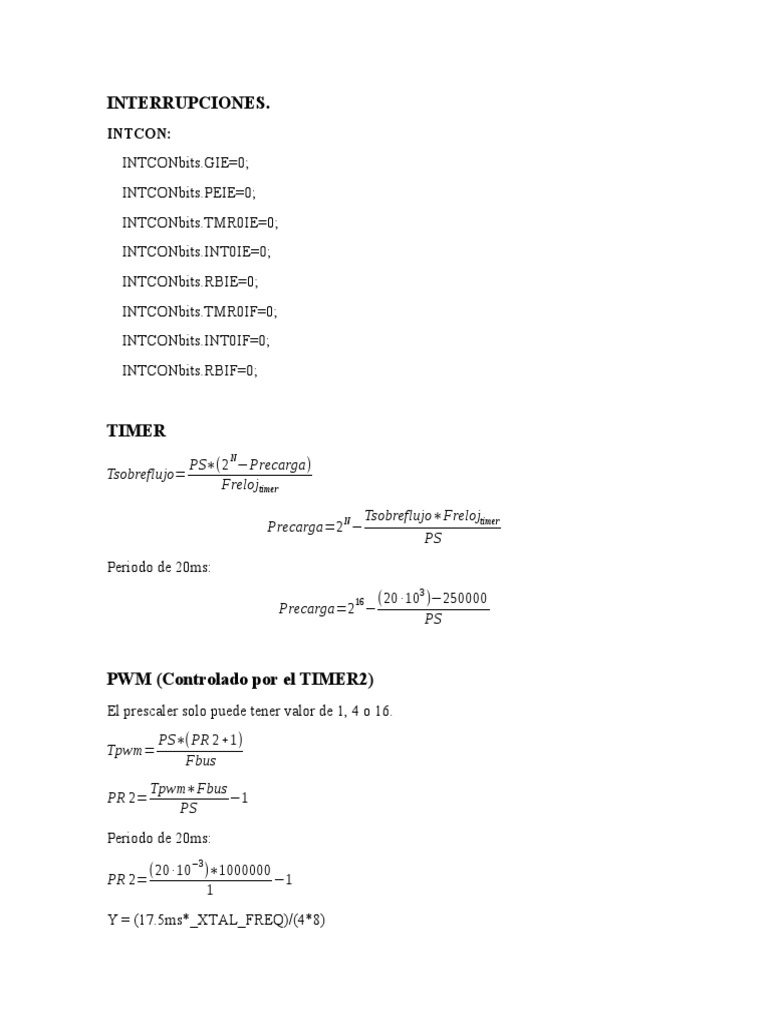 Registros PIC18F4550 | PDF