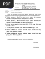 Contoh SOP Absen Pegawai | PDF | Karier & Perkembangan | Bisnis