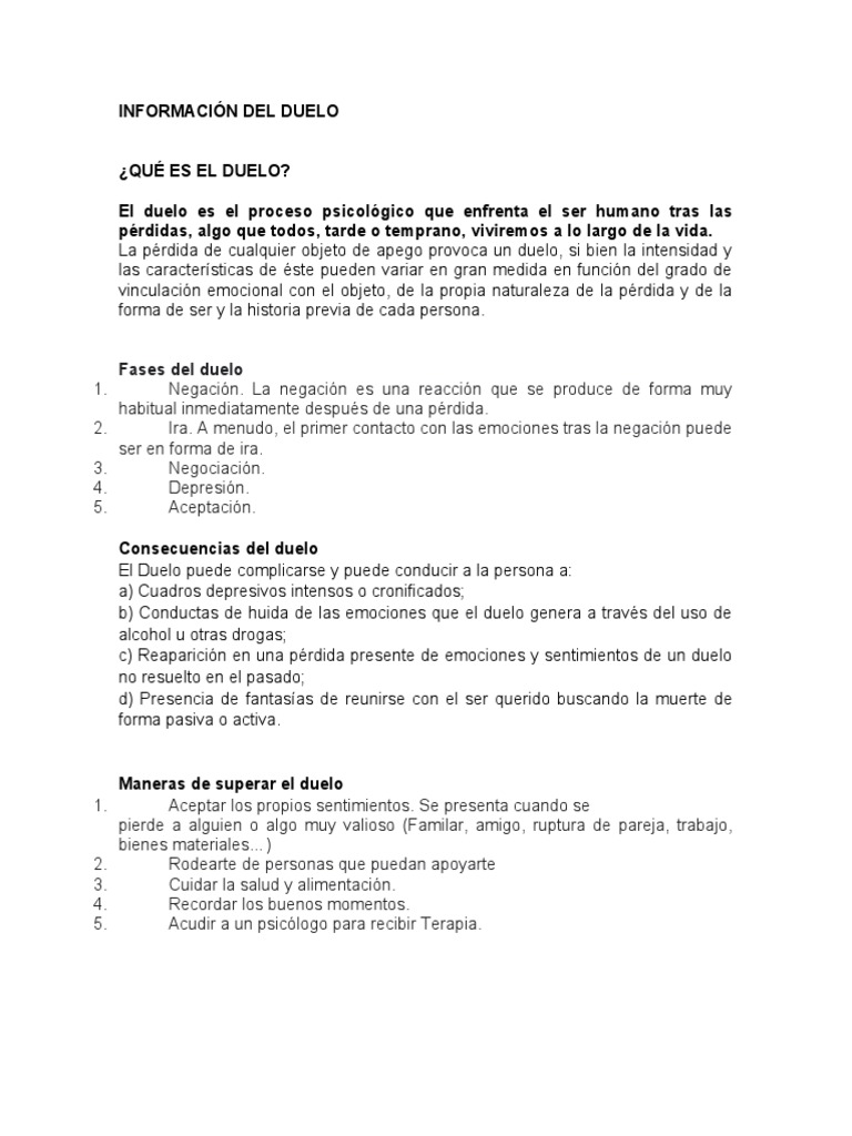 Comprendiendo el proceso del duelo: sus etapas, consecuencias y maneras ...