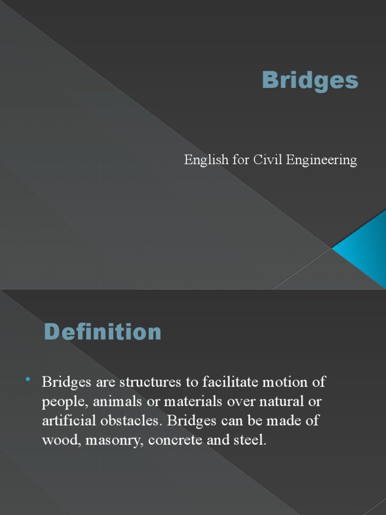 Bridges: English For Civil Engineering | PDF
