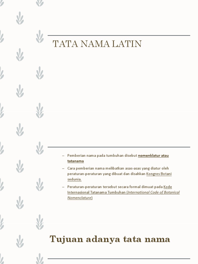 Tata Nama Simplisia | PDF