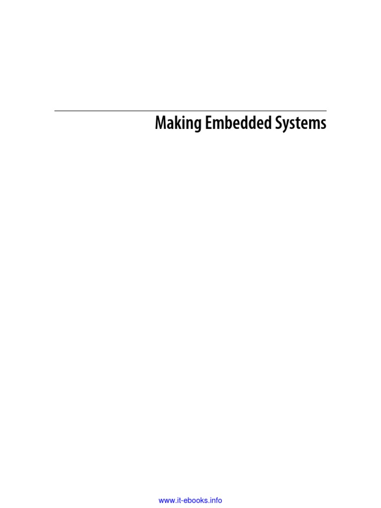 Making Embedded Systems | PDF