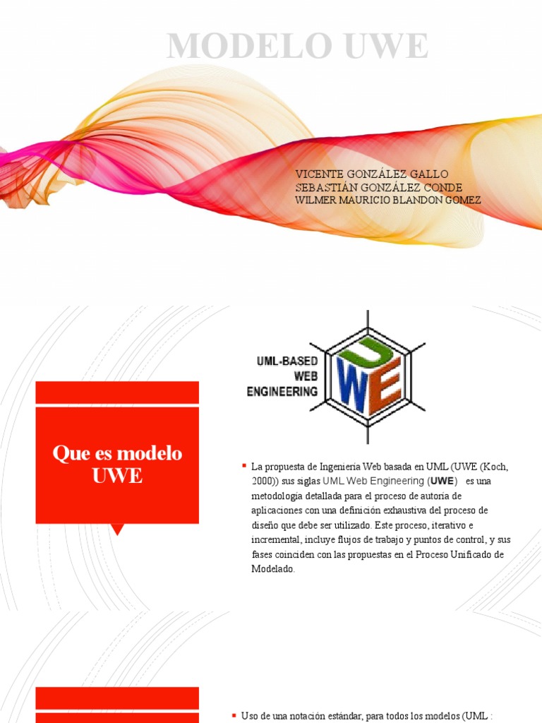 Presentación Modelo Uwe | PDF | Lenguaje de modelado unificado | Caso ...