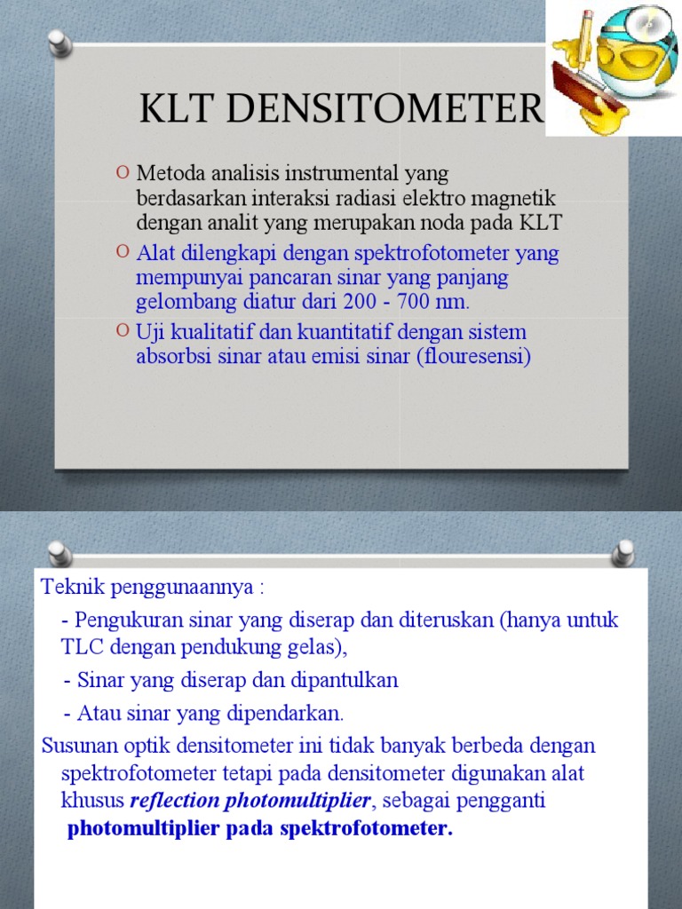Densitometer KLT dan Aplikasinya | PDF