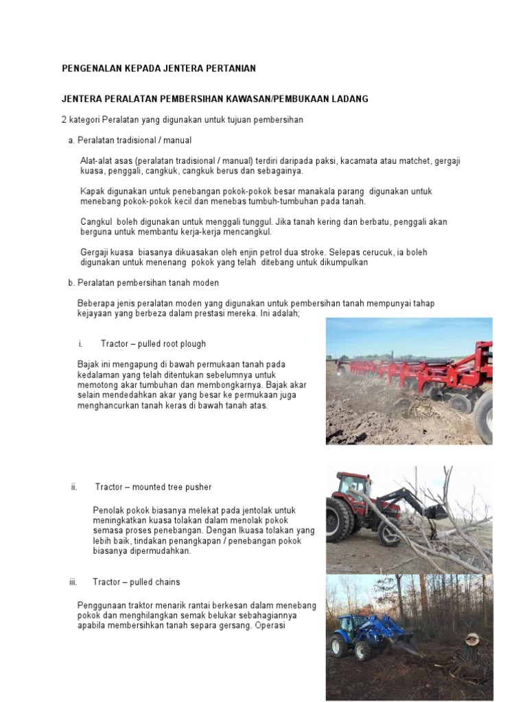 Pengenalan Jentera Pertanian 2 | PDF
