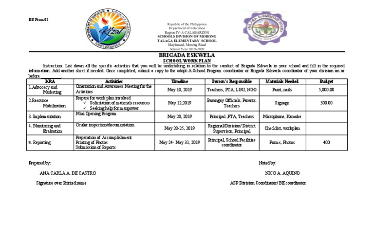 Be Form 2 - Tes | PDF