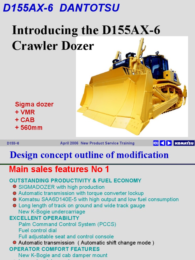 Introducing The D155AX-6 Crawler Dozer: Sigma Dozer + VMR + Cab + 560mm ...