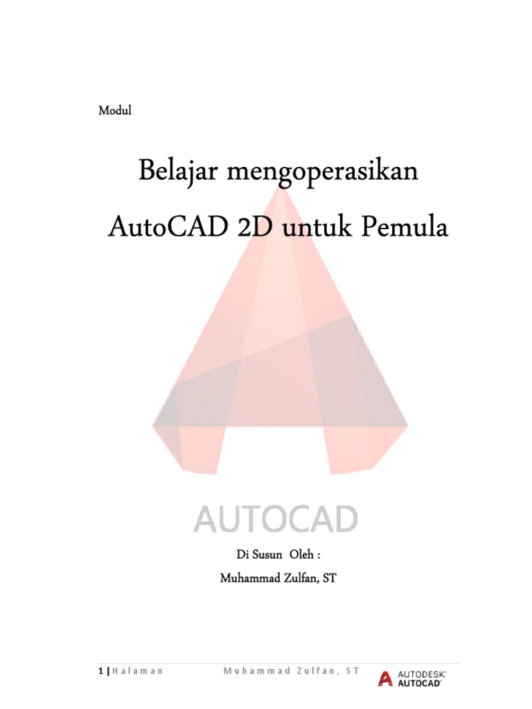 Modul Pengoperasian AutoCAD | PDF | Teknologi & Rekayasa