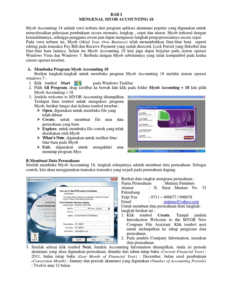 Panduan Lengkap MYOB Accounting 18 | PDF | Karier & Perkembangan | Bisnis