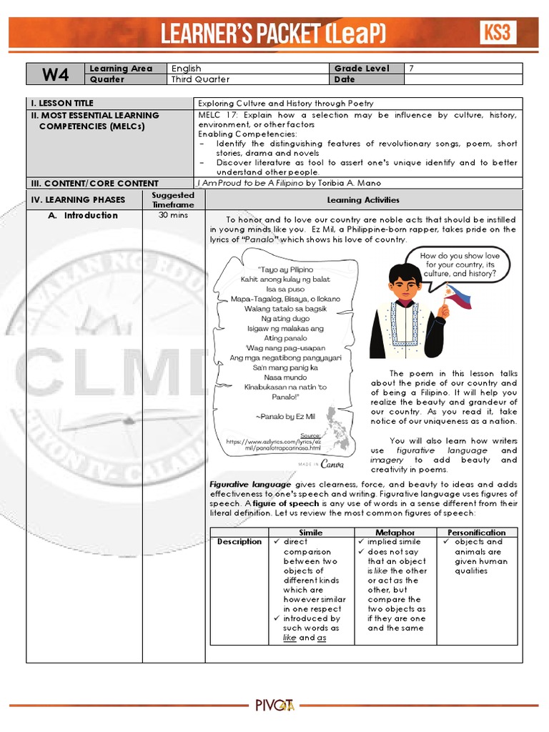 Learners Packet in English 7 Q3 Week 4 1 | PDF