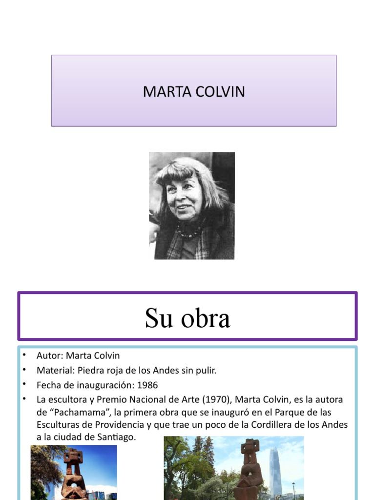 Marta Colvin Escultura | PDF