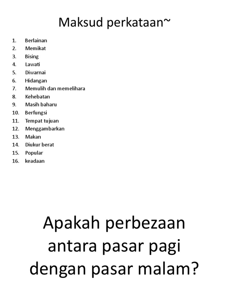 Maksud Perkataan | PDF