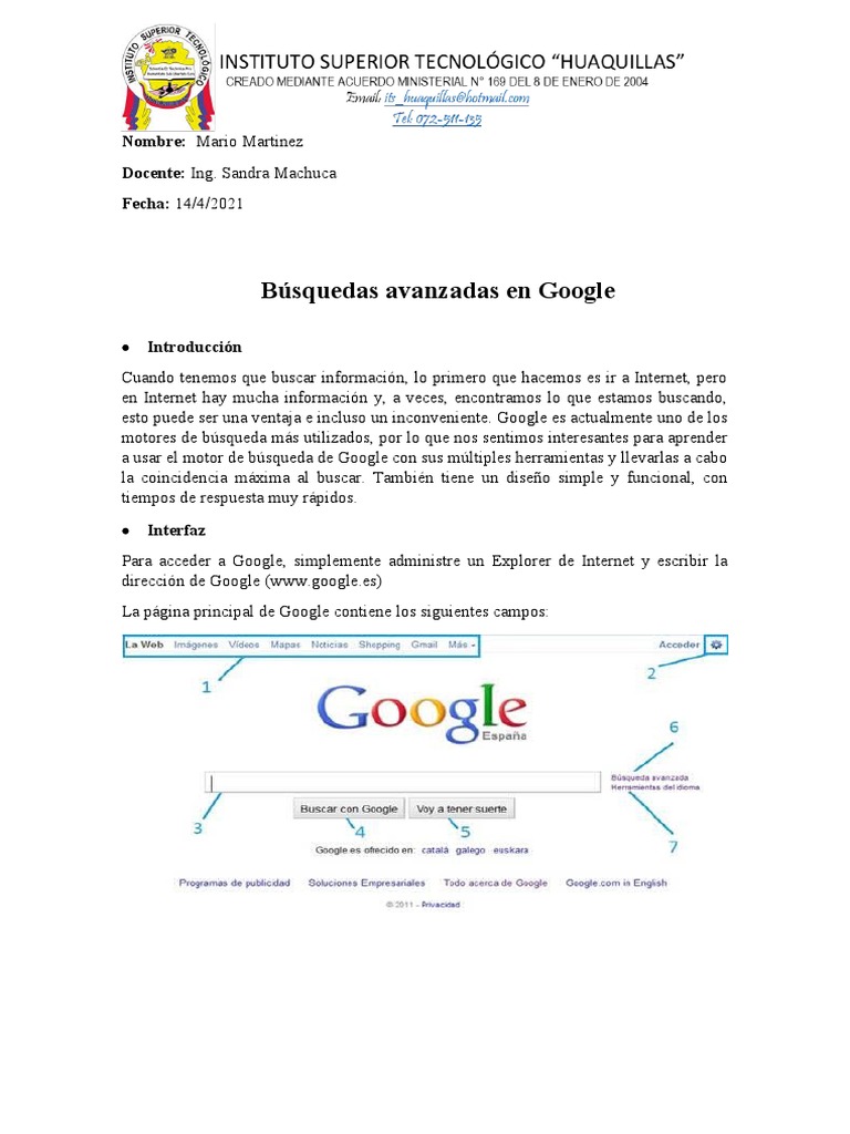 Guía de Búsquedas Avanzadas en Google | PDF | Red mundial | Internet y web
