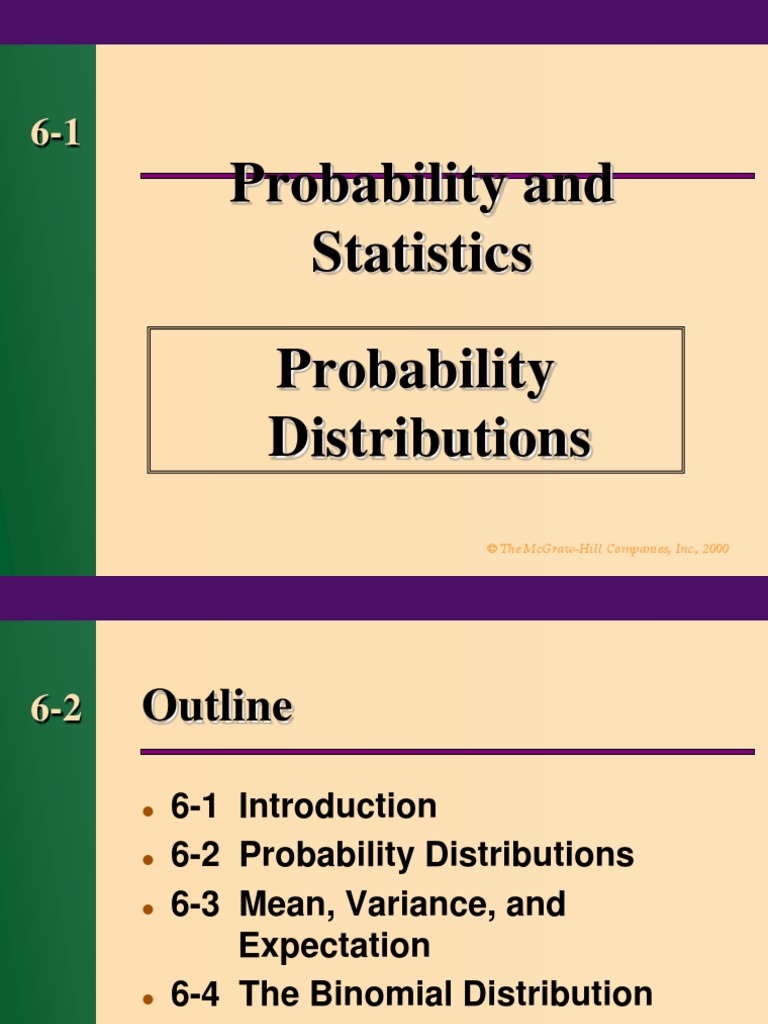 Probability Distributions | Download Free PDF | Probability Distribution | Random Variable