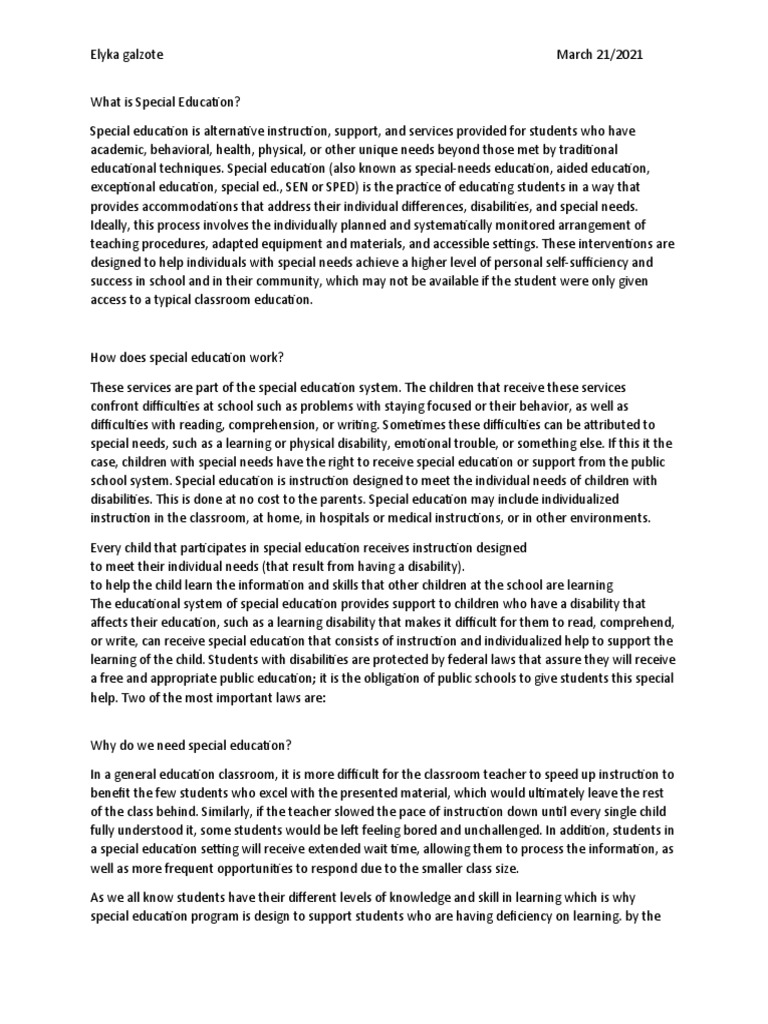 what-is-special-education-pdf-special-education-pedagogy