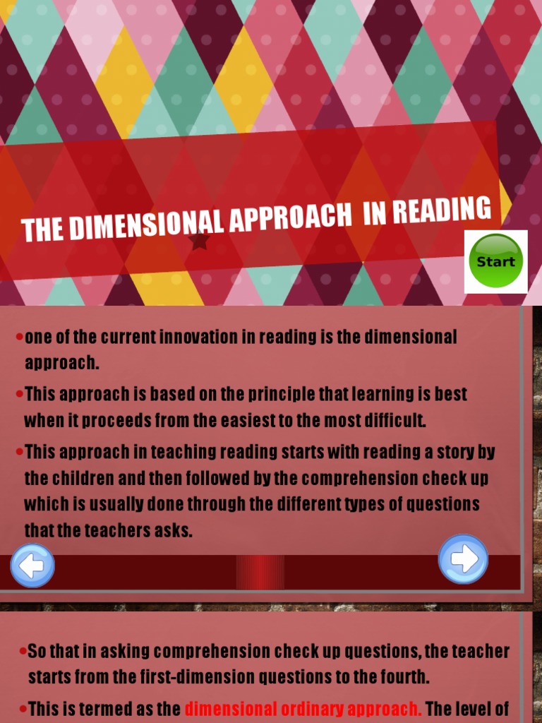 The Dimensional Approach in Reading | PDF | Reading Comprehension ...